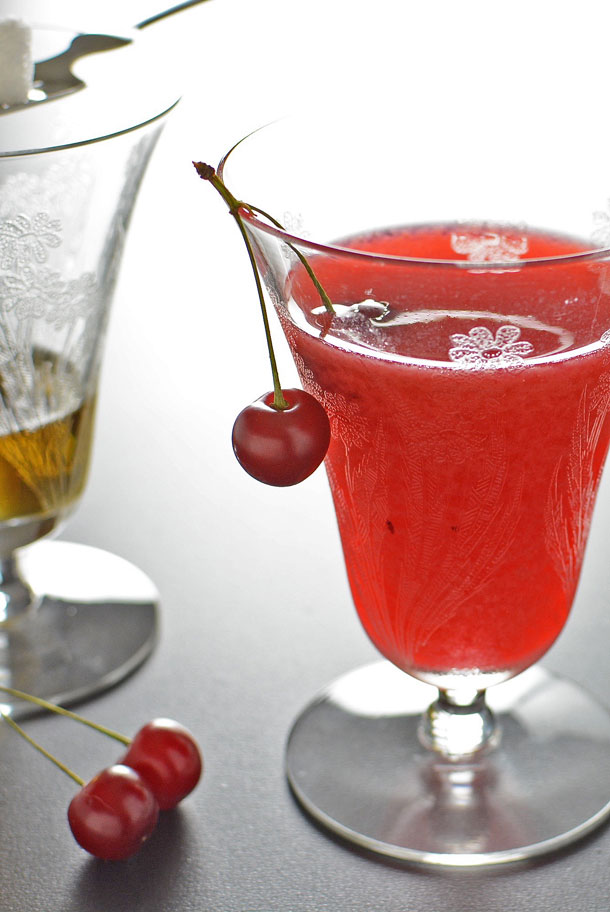 Sour Cherry Absinthe Cocktail - Simple Seasonal