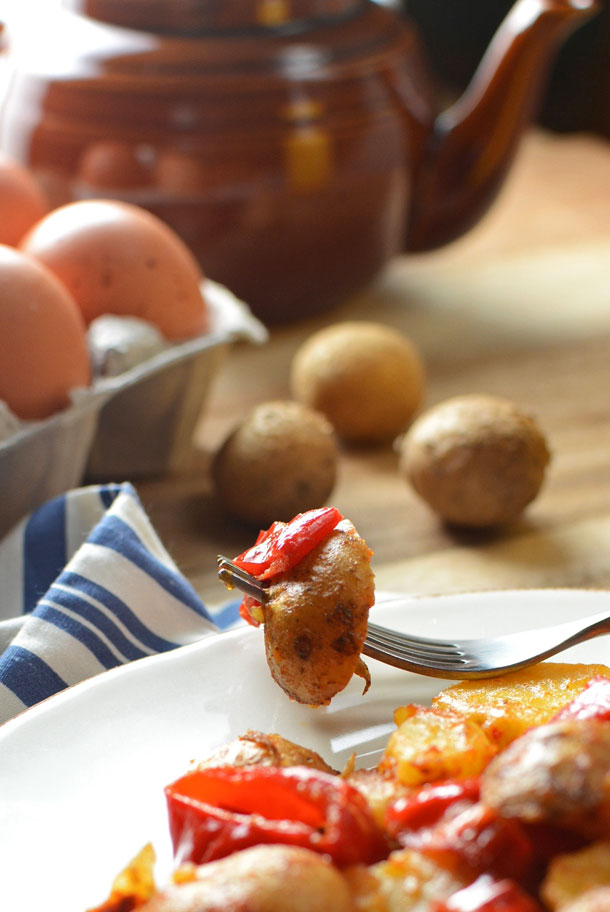 Zesty Potato and Pepper Hash - Simple Seasonal