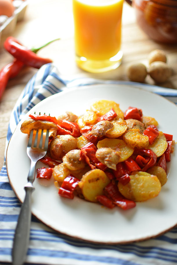 Zesty Potato and Pepper Hash - Simple Seasonal