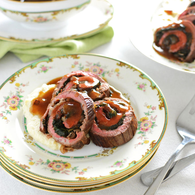 Beef Roulade with Celeriac Puree - Simple Seasonal